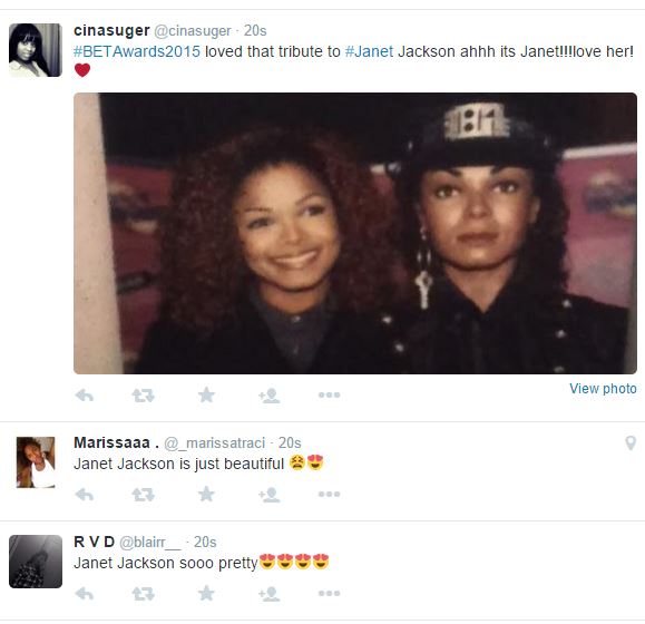 Janet Jackson makes appearance at #BETAwards, Tinashe and Ciara do ... Janet Jackson makes appearance at #BETAwards, Tinashe and Ciara do ...