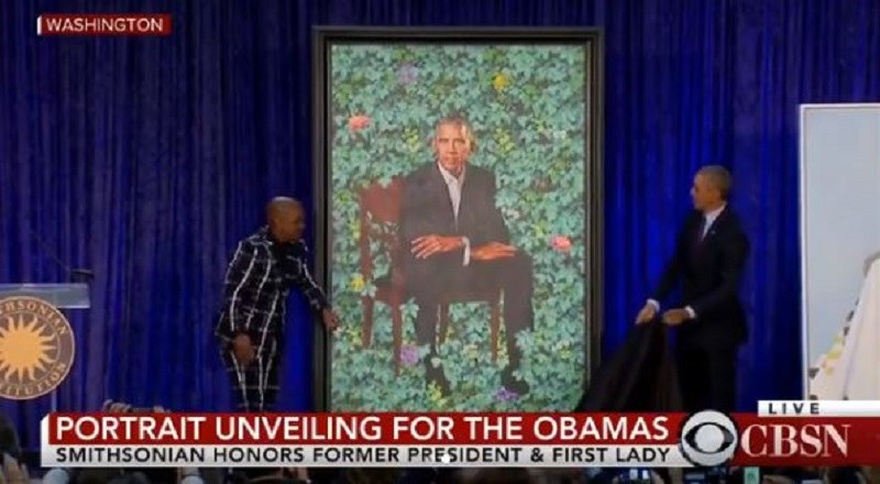 Barack and Michelle Obama officially unveil their official portraits at ...