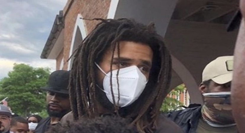 J. Cole Attends Protest In Hometown of Fayetteville, NC in Support of ...