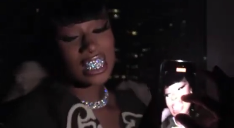 Megan Thee Stallion flaunts custom grill by Johnny Dang
